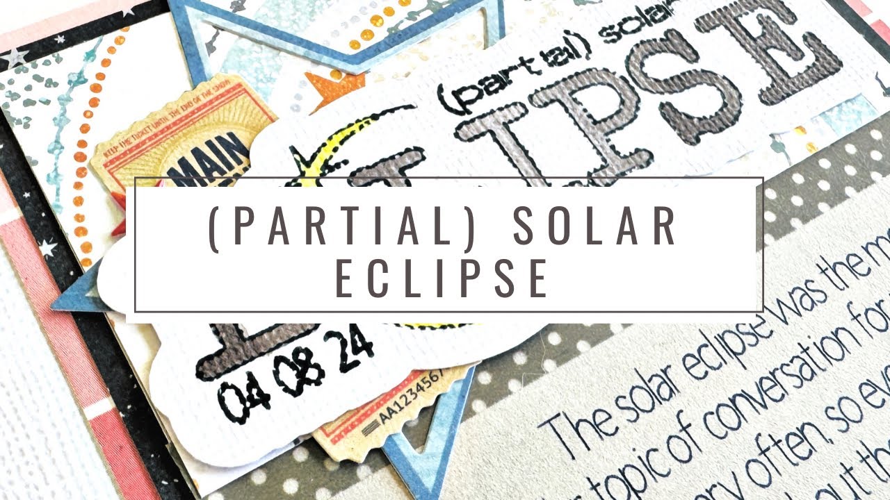 Scrapbooking With Your Cricut: (Partial) Solar Eclipse - YouTube