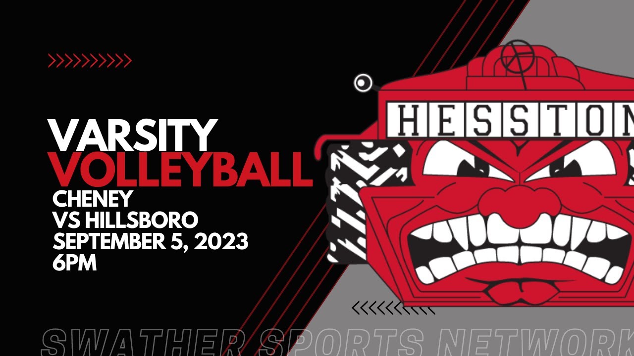VARSITY VOLLEYBALL: Cheney vs Hillsboro -- September 5, 2023 - YouTube