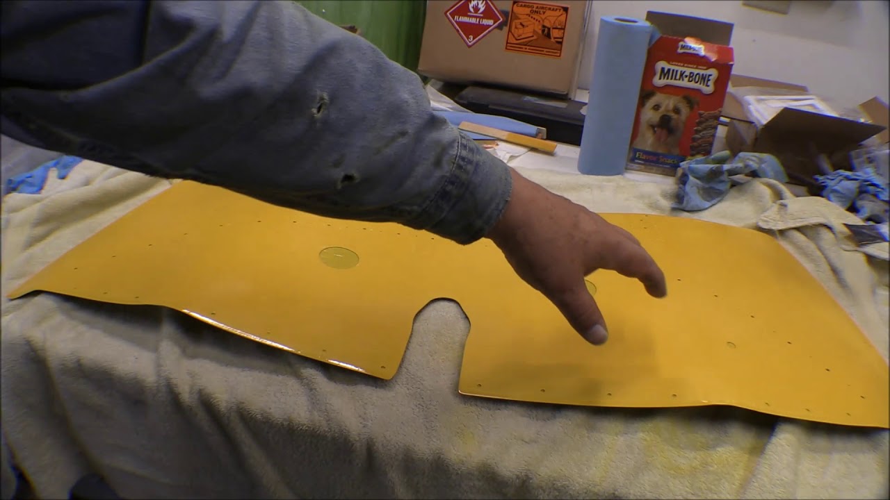 Piper Supercub Widebody refurbishment: finish boot cowl paint - YouTube