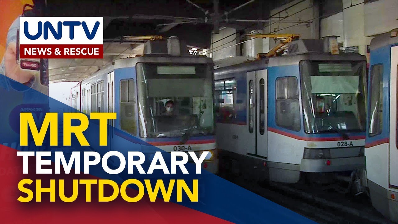 MRT-3 to undergo temporary shutdown starting July 7 - YouTube