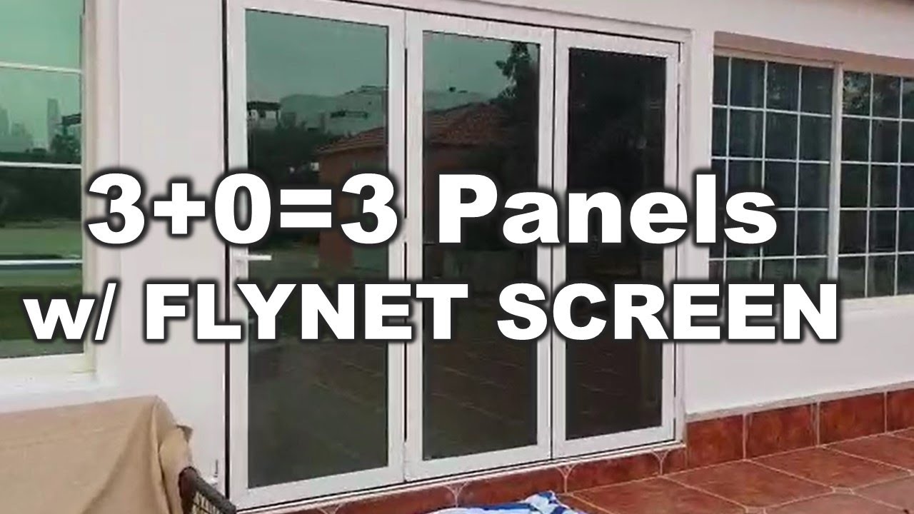 𝐅𝐫𝐚𝐦𝐞𝐝 𝐅𝐨𝐥𝐝𝐢𝐧𝐠 𝐒𝐥𝐢𝐝𝐢𝐧𝐠 𝐃𝐨𝐨𝐫 𝐒𝐲𝐬𝐭𝐞𝐦 3+0 with Flynet Screen - YouTube