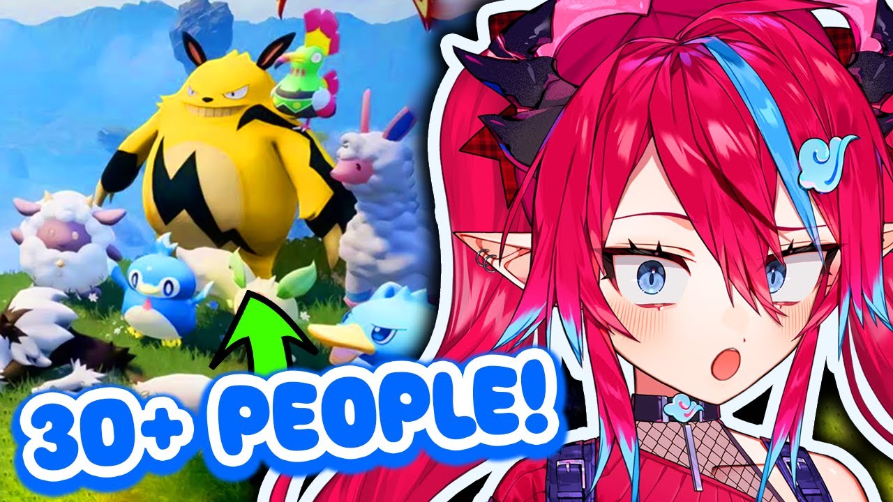 PLAYING IN THE BIGGEST VTUBER PALWORLD SERVER - YouTube