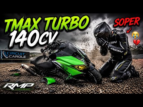 TMAX TURBO 140CV VS S1000RR R1 ETC SUR PISTE (SOPER & RMP WORKSHOP) 