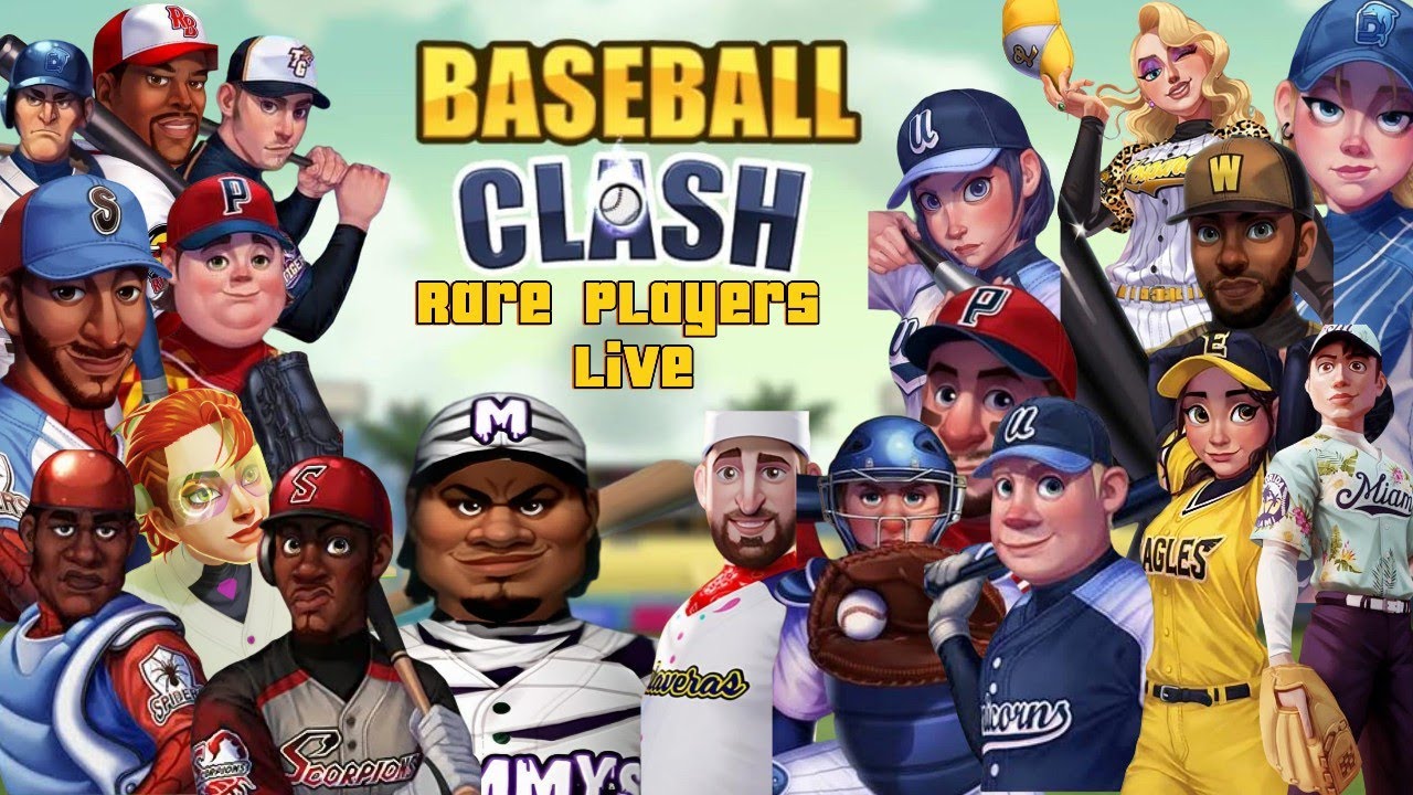 Baseball Clash- (V) Rare Players Live - YouTube