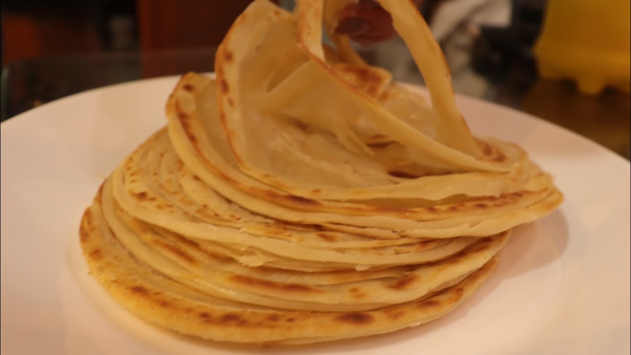 Lacha paratha recipe |pathan restaurant style pratha |lachedar paratha ...