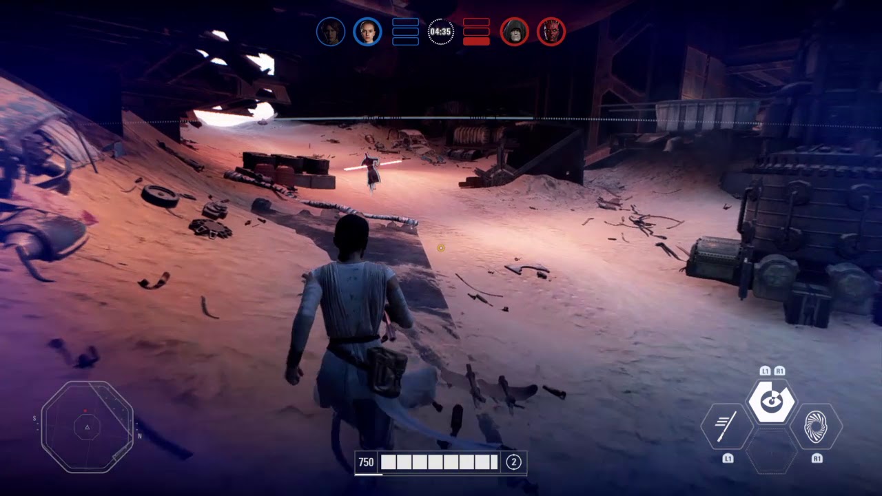 STAR WARS™ Battlefront 2 ray vs emperor and darth maul - YouTube