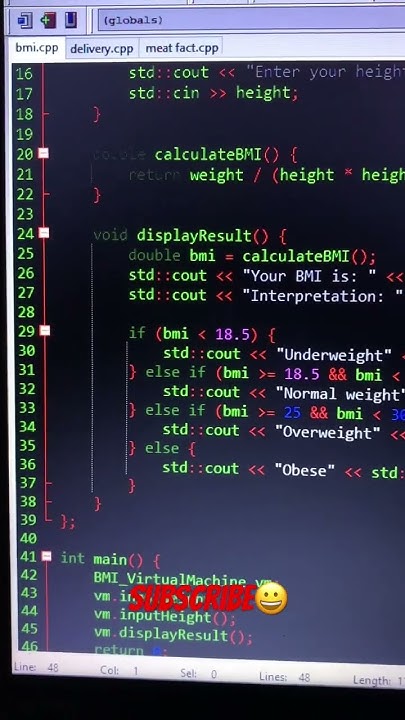 bmi index IDE dev c++ #coderstokyo #coding #cplusplus #ccompiler # ... bmi index IDE dev c++ #coderstokyo #coding #cplusplus #ccompiler # ...