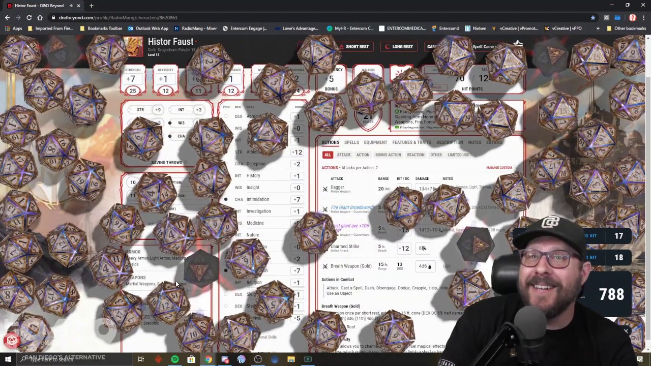Playing with the new Mythic Dice on DND Beyond - YouTube