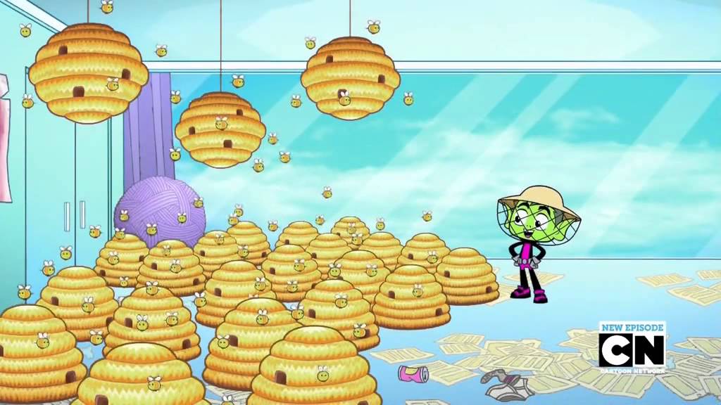 Teen Titans Go! Season 2 Episode 37 Two Bumble Bees and a Wasp Clip ...
