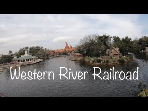 ウエスタンリバー鉄道の車窓から Western River Railroad 東京ディズニーランド Tokyo Disney Land TDL ...