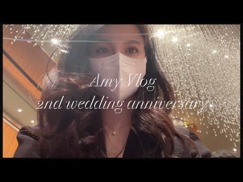 Amy VLOG: 신혼부부 결혼기념일/ 신라호텔 파크뷰/ 호텔뷔페리뷰 - YouTube