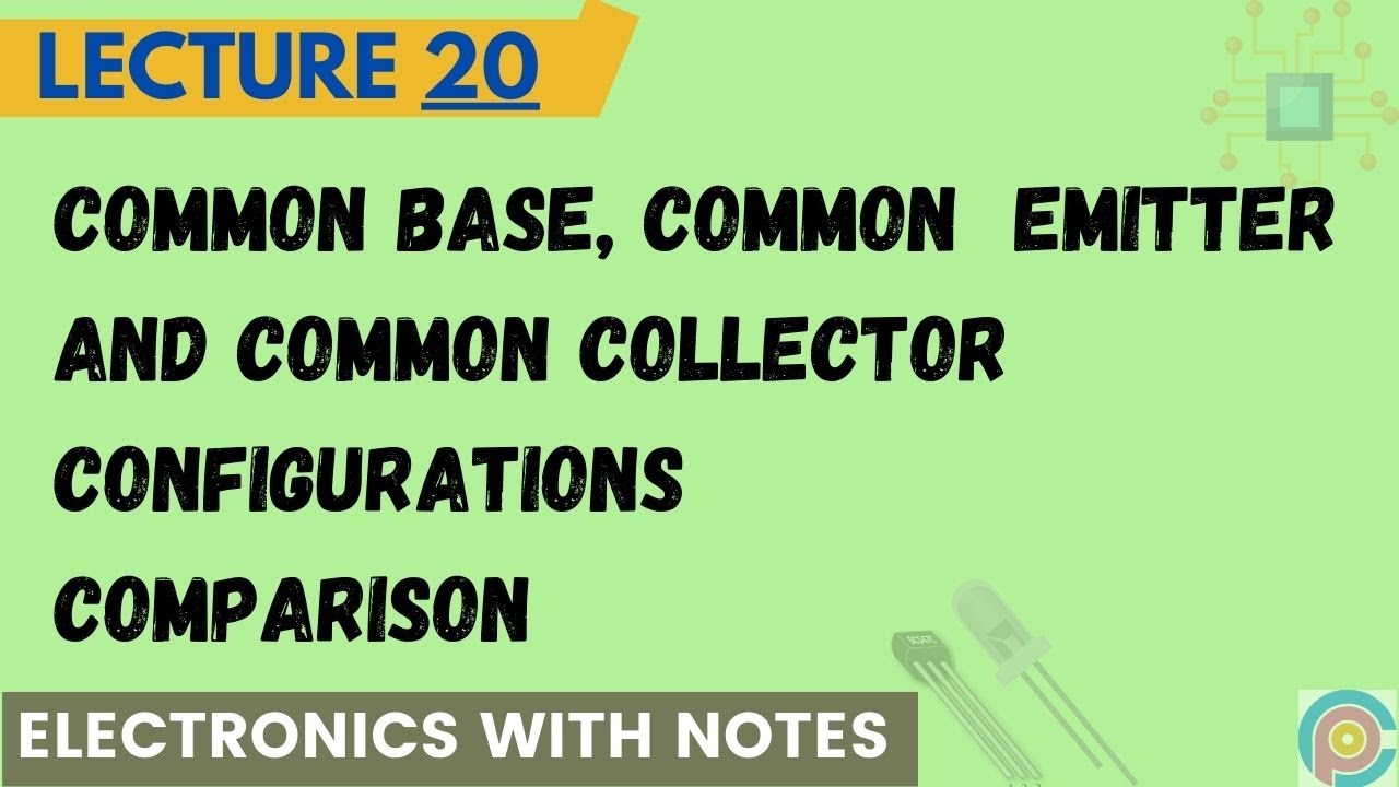 Common base, common emitter and common collector configurations ...