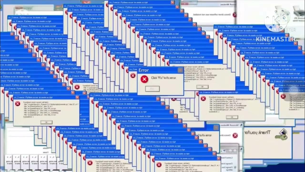 Super ultimate windows error green screen - YouTube