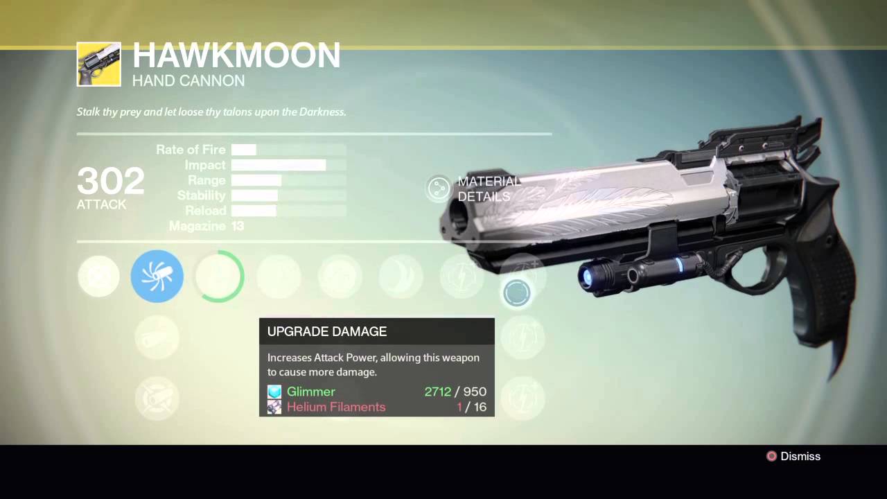 DESTINY, TRYING OUT THE HAWKMOON EXOTIC WEAPON - YouTube