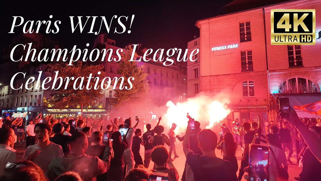 CRAZY WALK | Paris - PSG Champions League Win – Paris Celebration POV ...