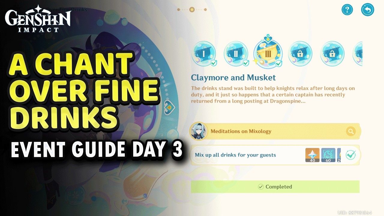 A Chat Over Fine Drinks – Day 3 Full Guide | Eula Secret Recipe - YouTube