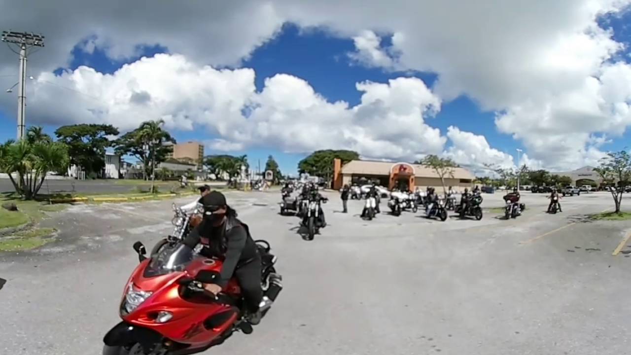 Guam motorcycle enthusiasts roll-out for Unity Ride - YouTube