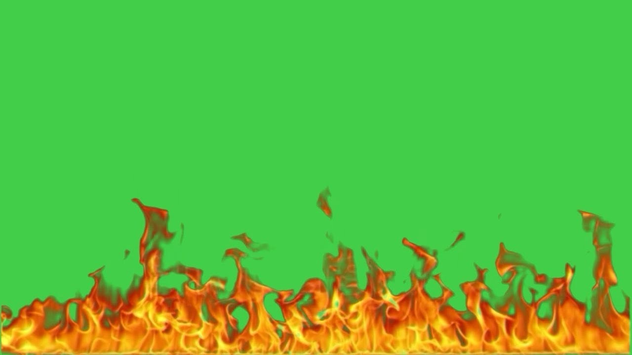 4k Fire line in super slow motion green screen video - YouTube