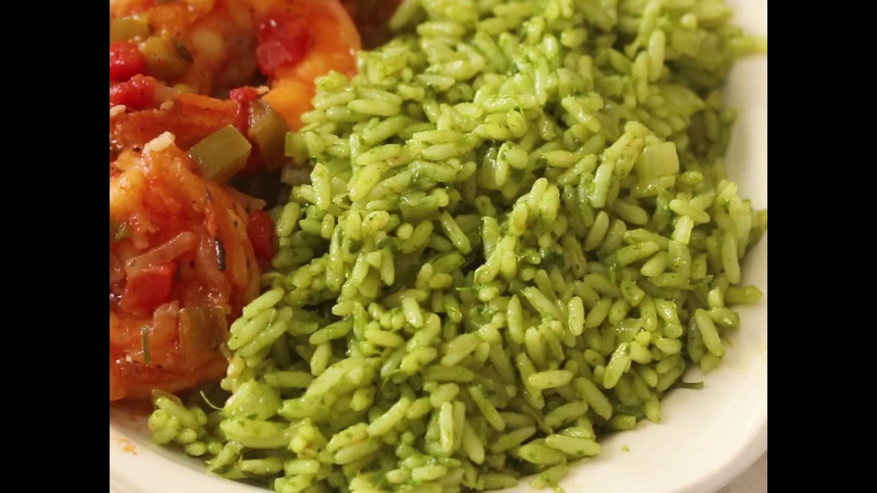 Brown Spinach Rice (Check Rice) - YouTube