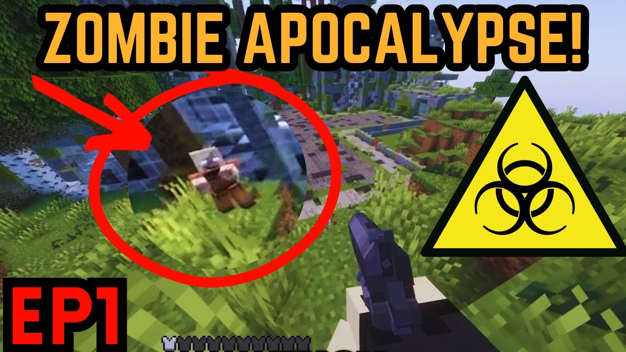 ZOMBIE APOCALYPSE IN MINECRAFT! Episode 1 - YouTube