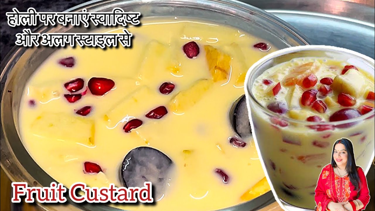Step-by-step guide to making fresh fruit custard , healthy delicious ...