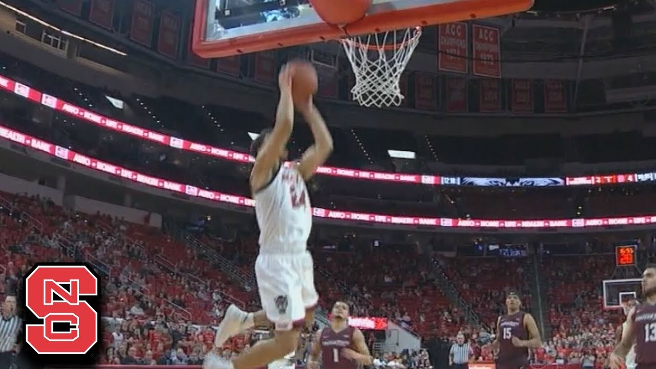 Torin Dorn Steal Leads to Devon Daniels Slam For NC State - YouTube