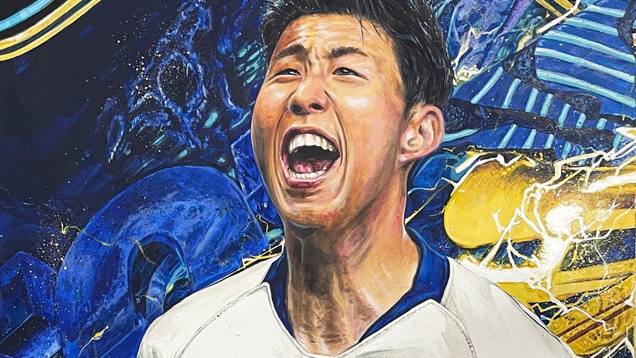 토트넘 홋스퍼 손흥민 선수 그리기 / Tottenham Hotspur SON drawing - YouTube