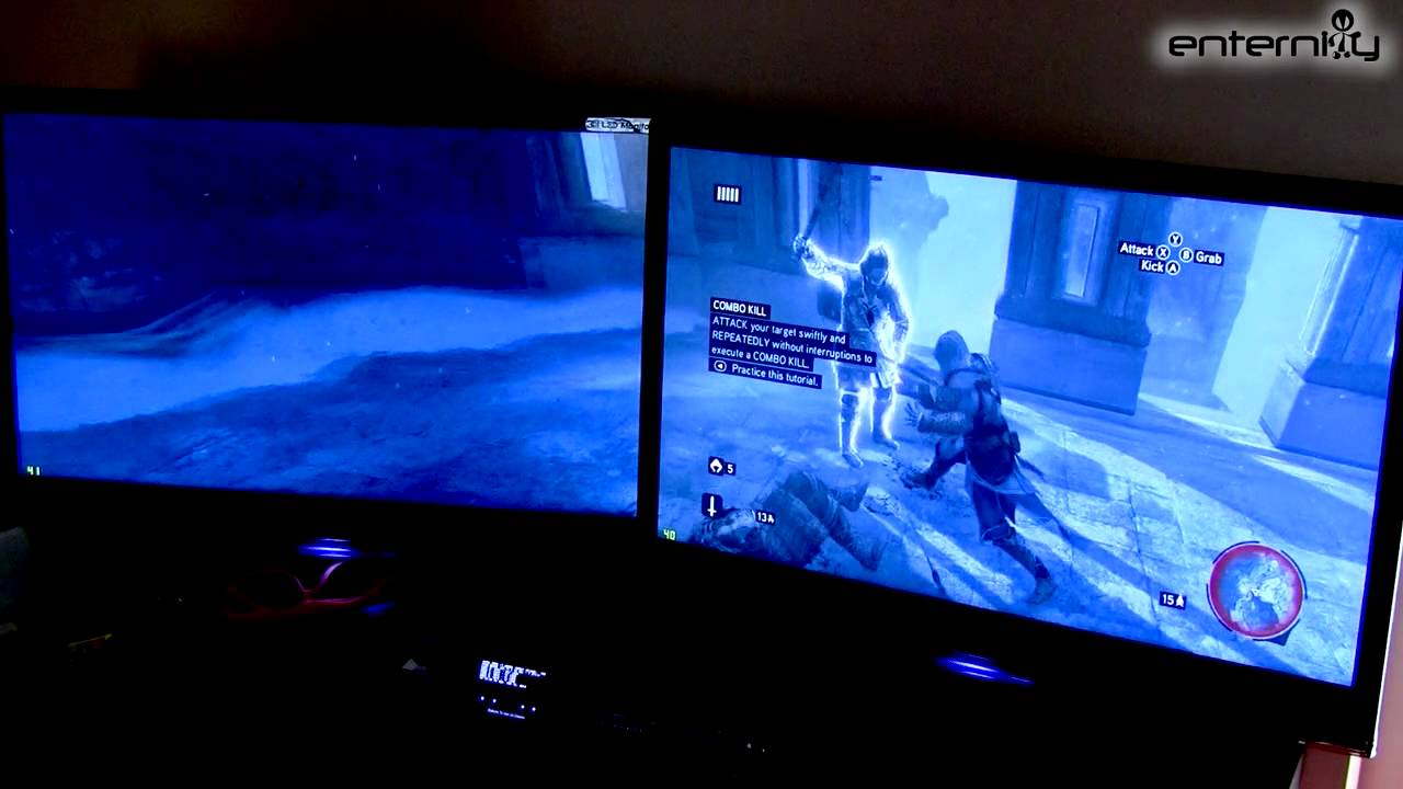 Assassin's Creed Revelations, Dual monitor 2xFull-HD gaming - YouTube