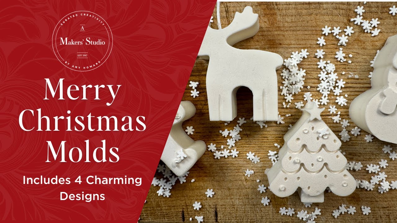 How to Create Adorable Holiday Crafts with the Merry Christmas Mold Set ...