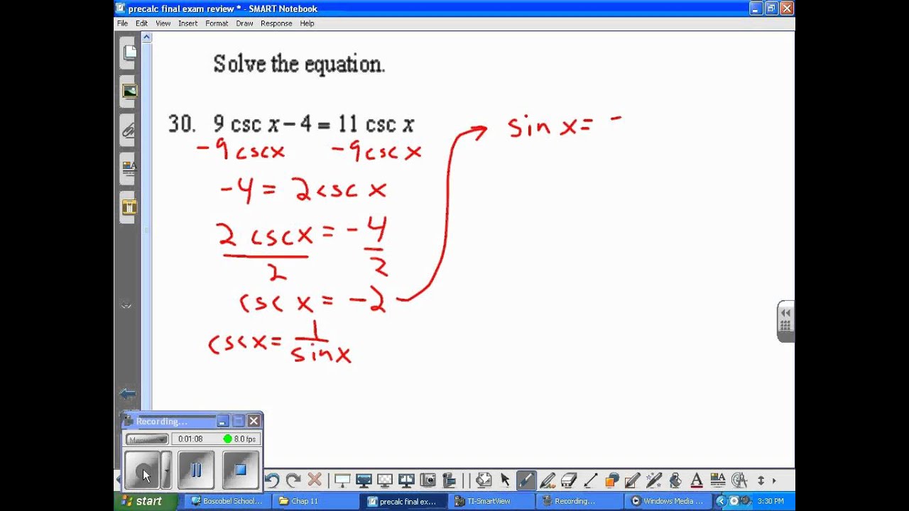 precalc final exam review 30.wmv - YouTube