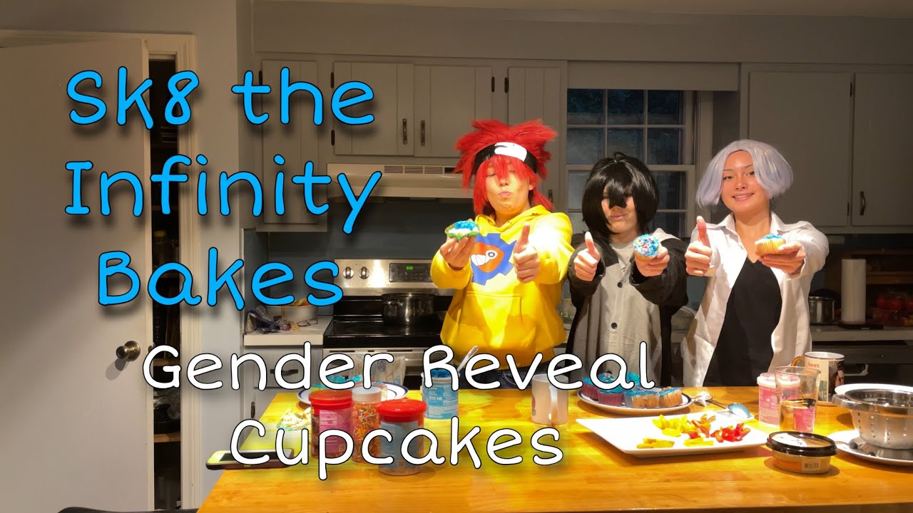 Sk8 the Infinity Bakes (Gender Reveal?) Cupcakes | Sk8 the Infinity ...