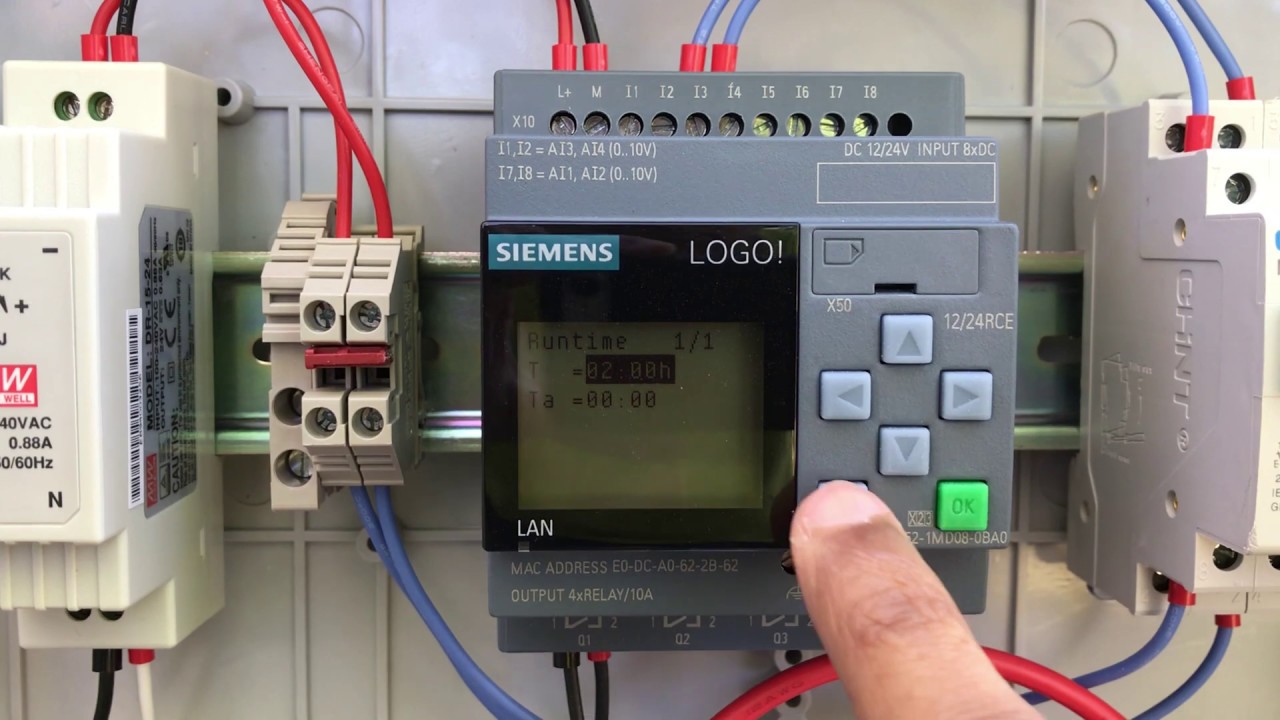 Pool pump automation using Siemens LOGO! PLC - YouTube