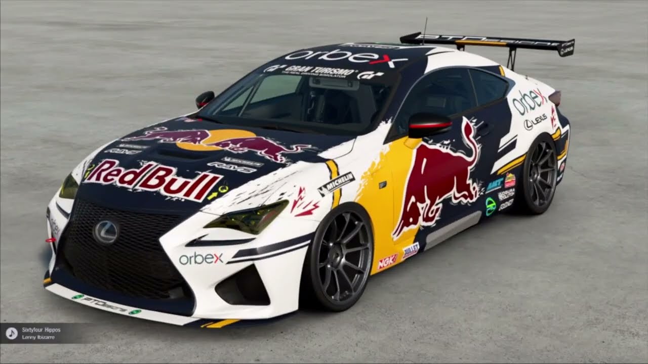 PTDesigns - RedBull - Lexus RC F Gr.4 - Gran Turismo Sport - Livery ...