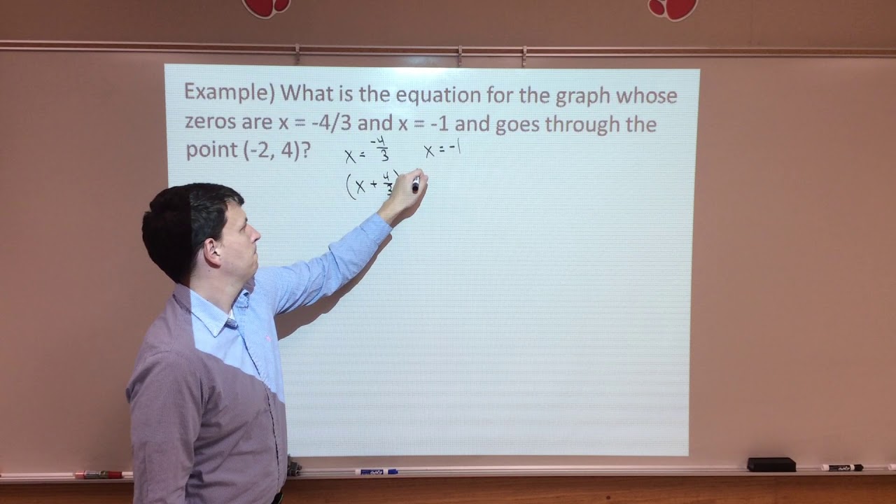3-9 Writing Equations from Solutions - YouTube