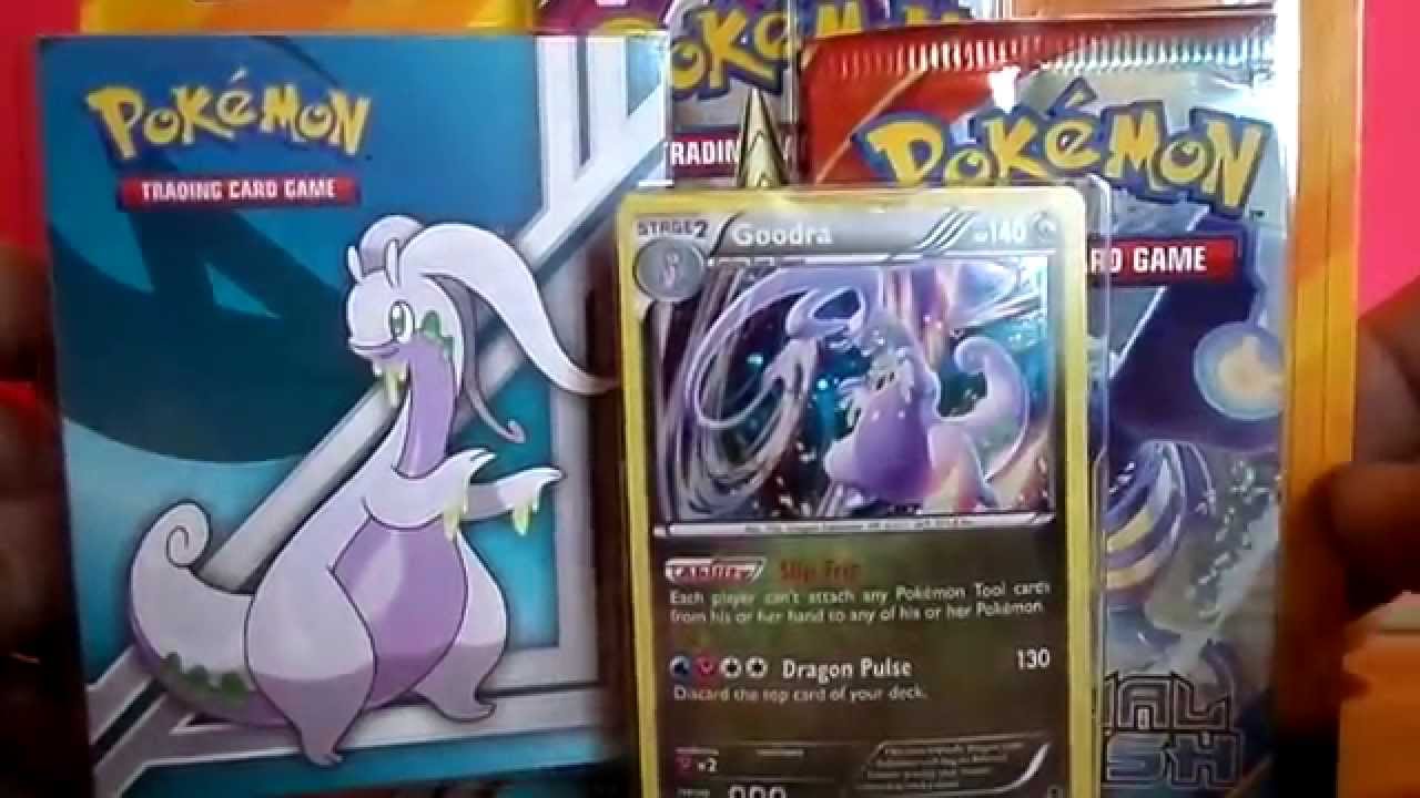 Pokemon Goodra Mini Album Booster Pack Opening - YouTube