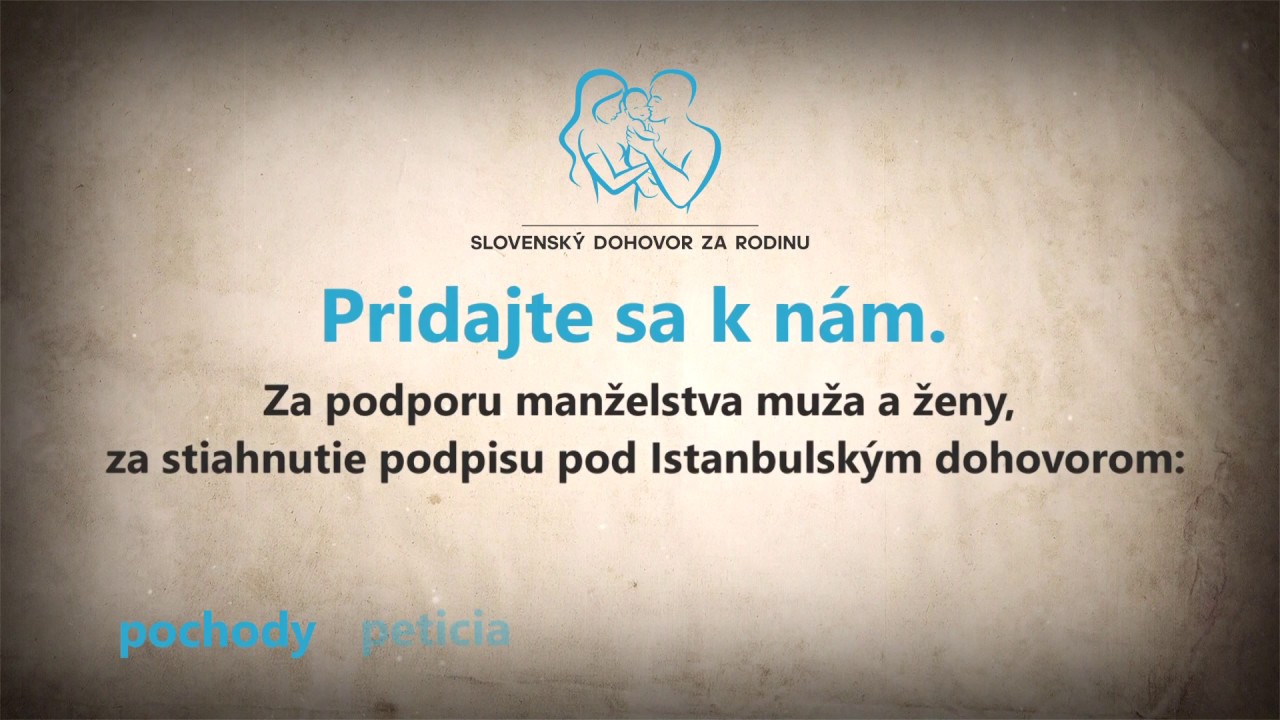 Slovenský dohovor za rodinu - YouTube
