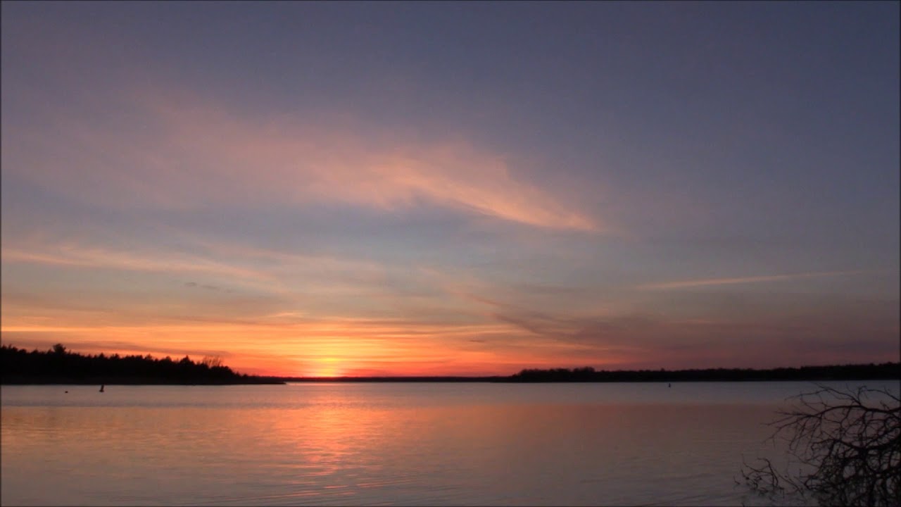2-14-18 Lake Murray Oklahoma Sunset Time Lapse - YouTube