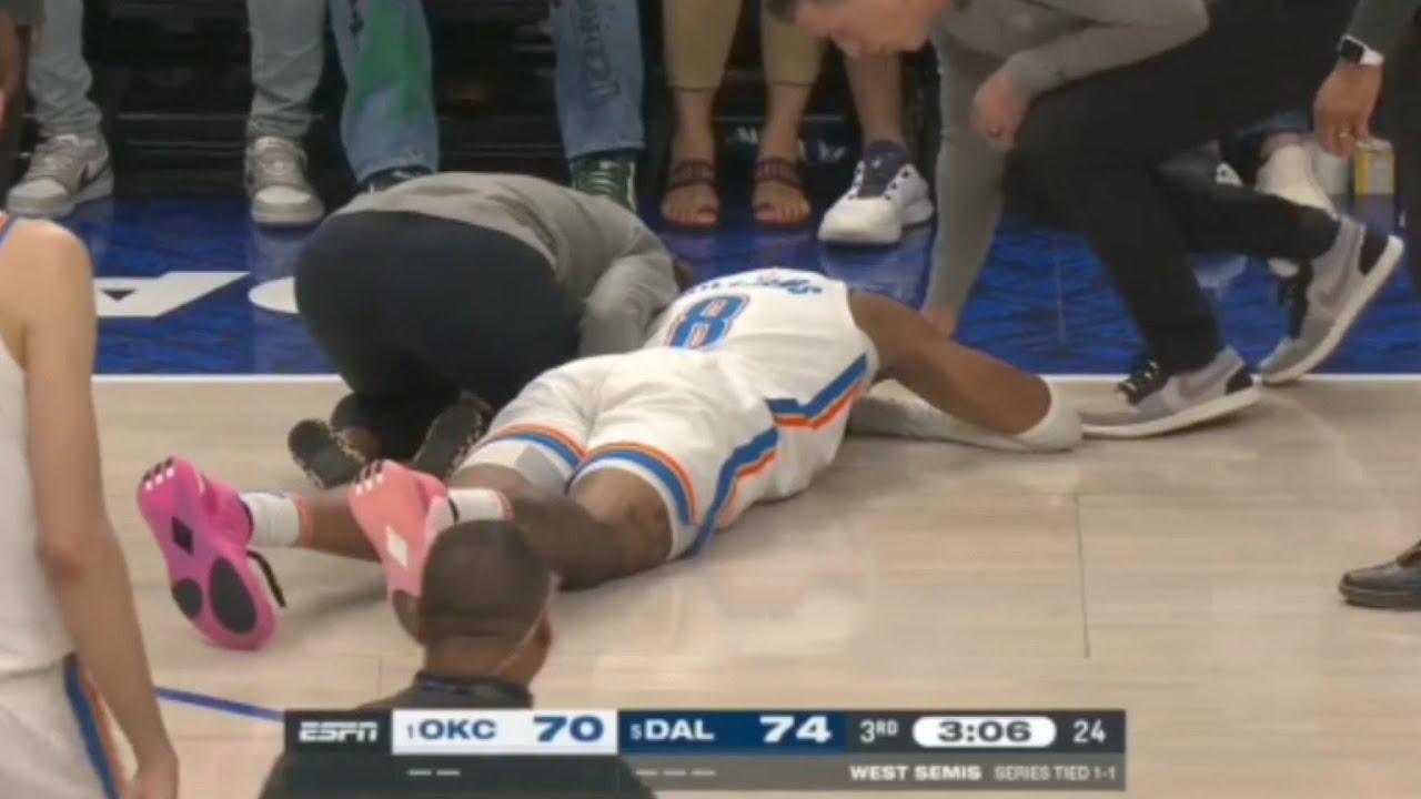 Thunder Jalen Williams got injured and headed to the locker Game 3 vs ...