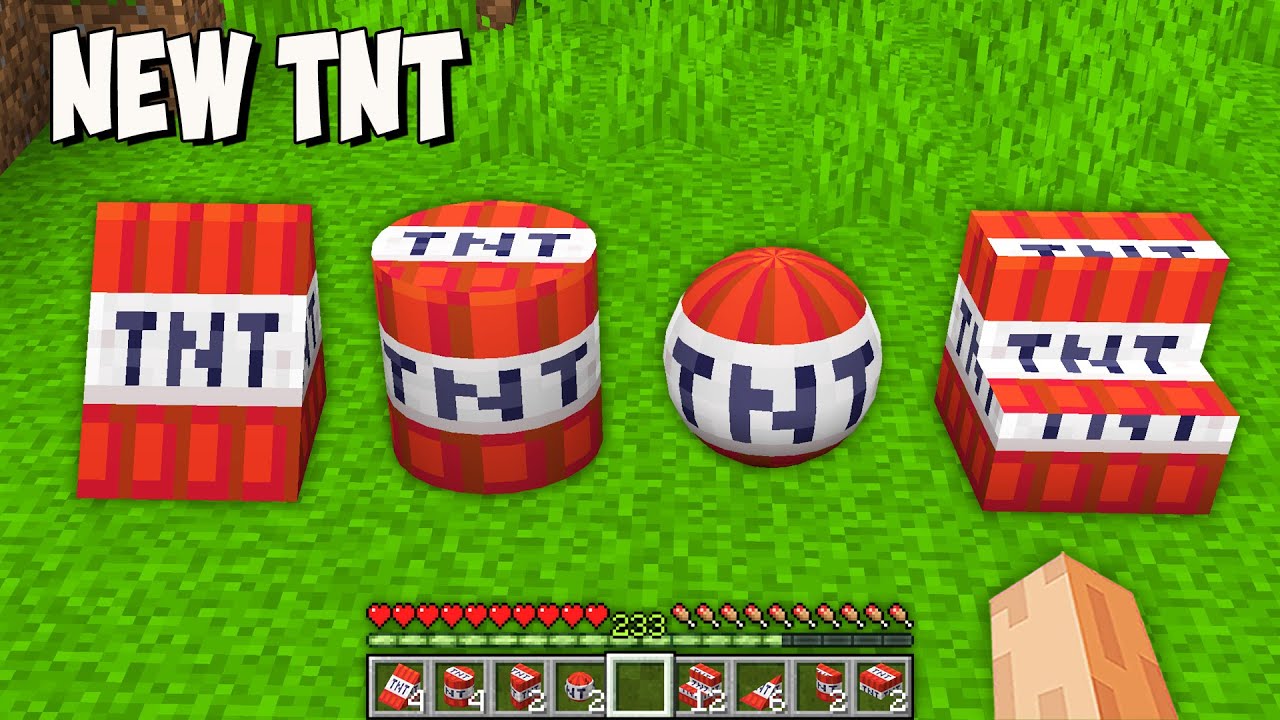 What if you LIGHT CURSED NEW TNT in Minecraft? NEW TNT FORM of BLOCKS ...