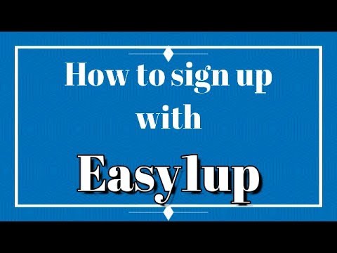 Easy1up How to sign up / FREE and EASY - YouTube