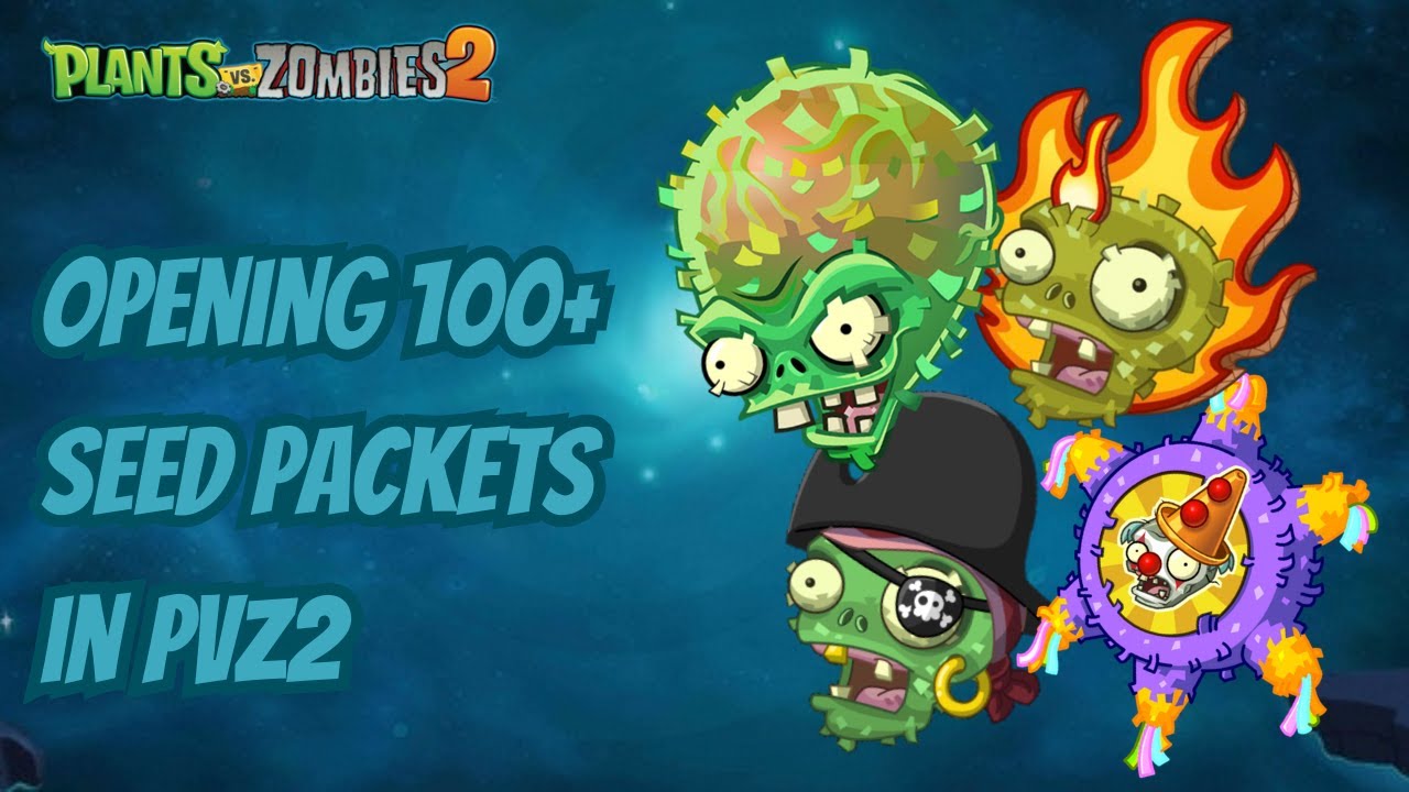 OPENING 100+ SEED PACKETS IN PVZ2 !!! - YouTube