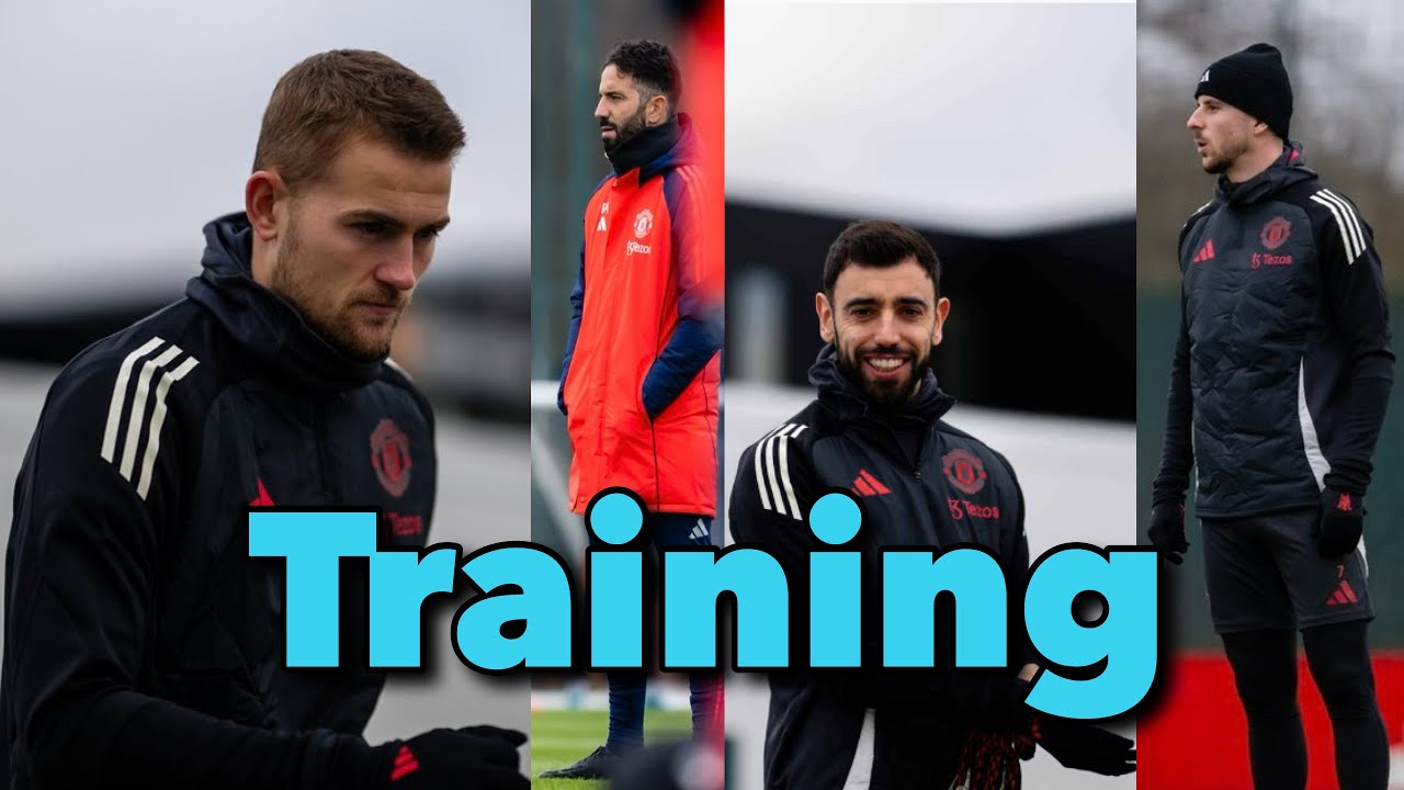 Manchester United Training 11th Dec: Rashford, Mainoo, Garnacho| Ruben ...
