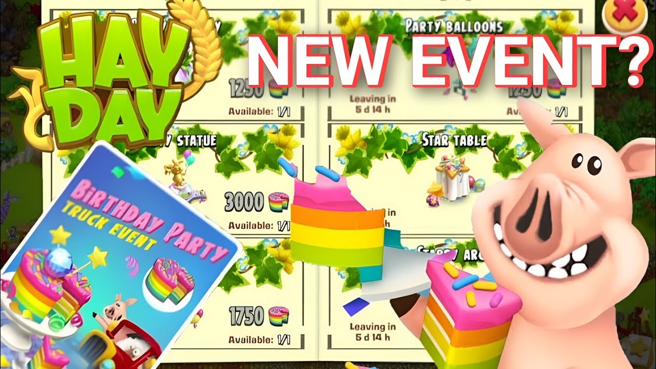 Hay Day - 12th Birthday Party Event (Explained) - YouTube