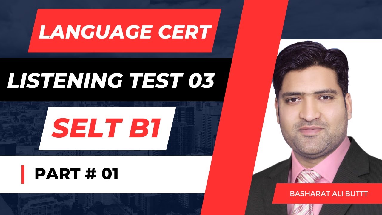 SELT B1 Listening Practice Test 3 | Part 1 | Language Cert Listening ...