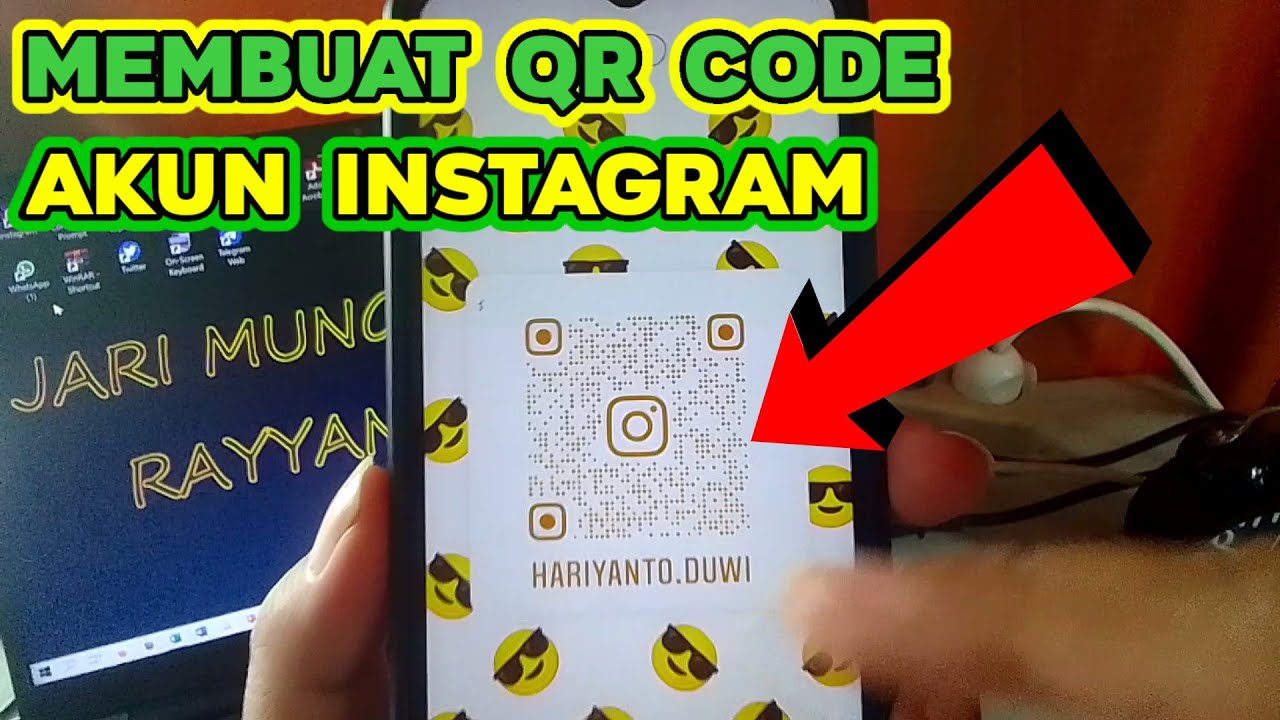 Membuat QR Code / Barcode Akun Instagram - YouTube