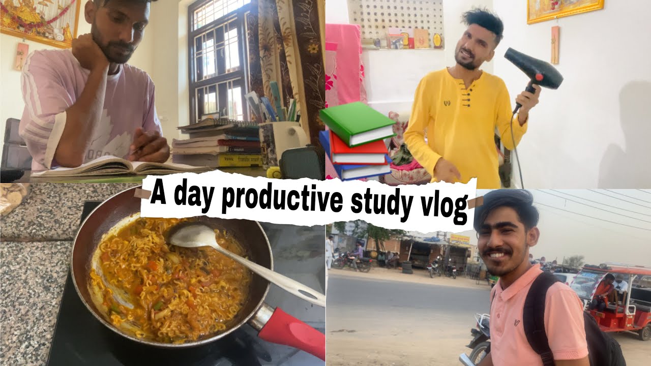 A Day Productive study vlog | student life #dailyvlog #collegelife #studentlife #ayurveda - YouTube
