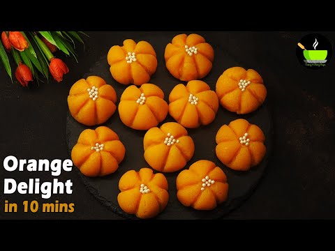 Orange Delight Recipe | Santra Burfi Recipe | Orange Burfi - YouTube