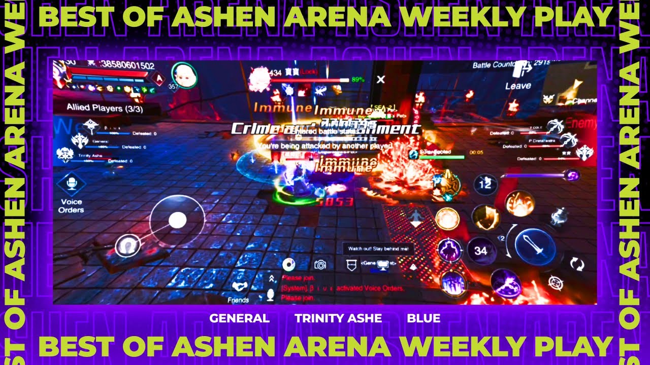 BEST OF ASHEN ARENA PLAYS WITH TRINITY ASHE AND BLUE [Watch in 4K ...