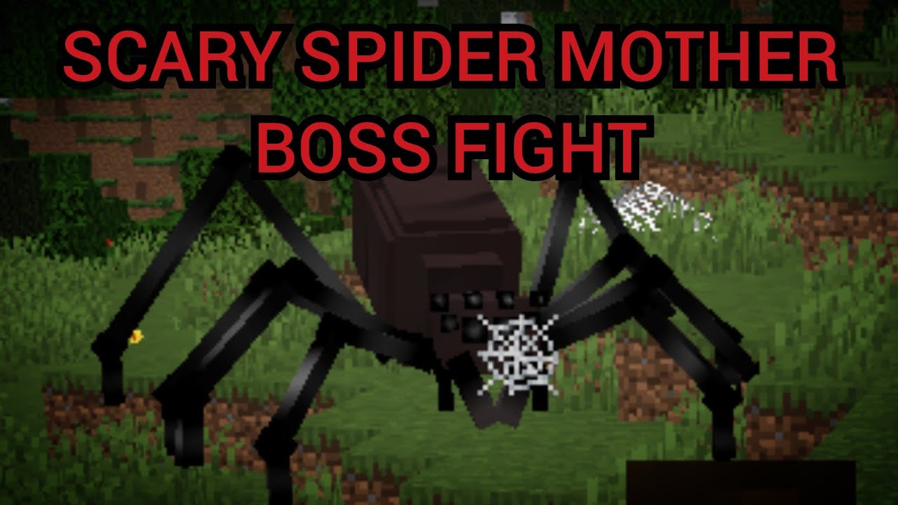 Minecraft Conrad's Scary Spiders: Scary Spider Mother Boss Fight ( 1.19 ...