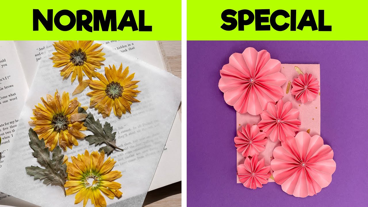 Stunning Flower Card in 3 Minutes - Pleated Flowers Gift Idea For Your ...